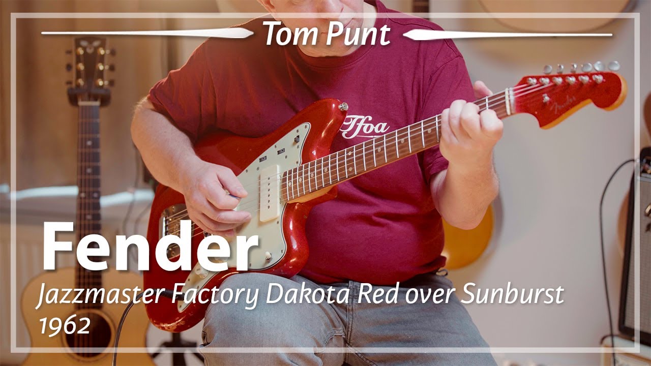 Fender Jazzmaster Factory Dakota Red over Sunburst 1962 played by Tom ...