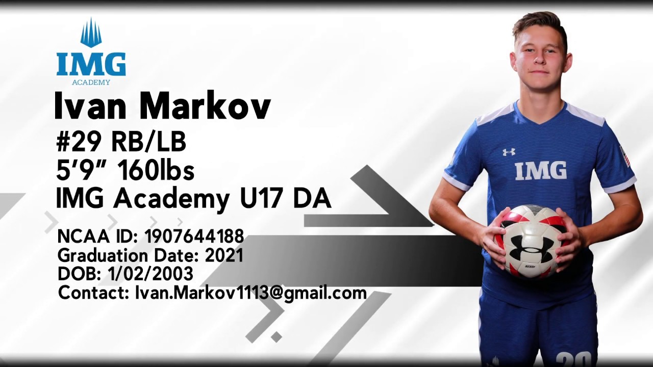 Ivan Markov #29 RB/LB (IMG Academy U17) - YouTube