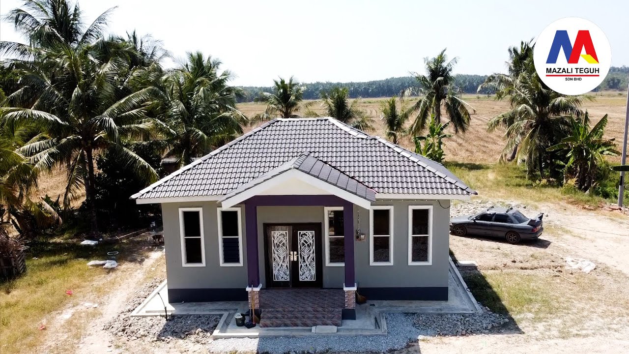 Design Rumah Bajet Tepi Bendang - YouTube