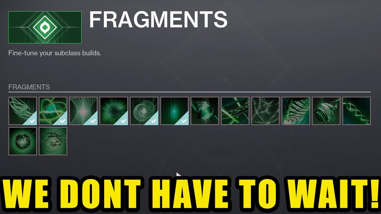 ALL STRAND FRAGMENTS ARE BECOMING AVAILABLE TODAY PSA! - YouTube