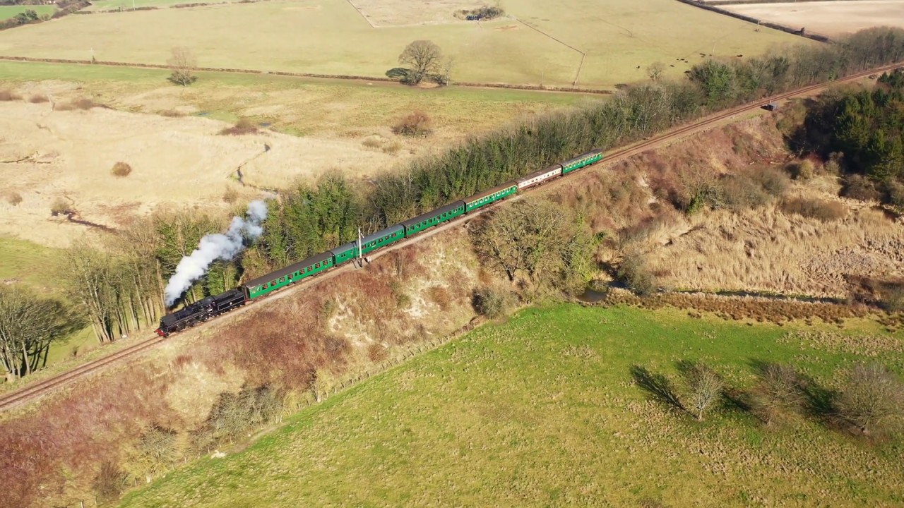 Watercress Line by Drone (4K) - YouTube
