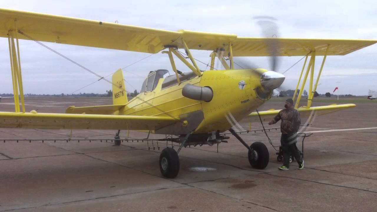 Firing Up G164C AgCat with Garrett TPE-331-10 Turbine - YouTube
