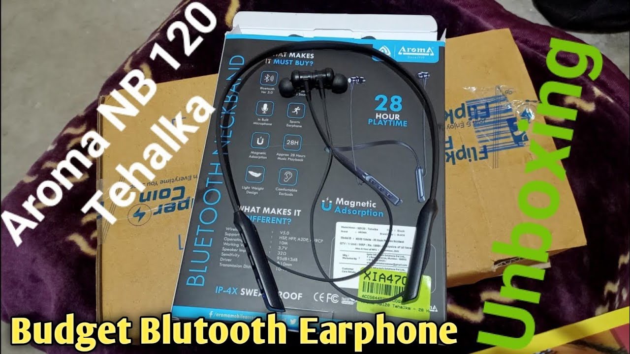 Aroma NB 120 Tehalka Unboxing | 28 Hour PlayTime | Wireless Bluetooth ...
