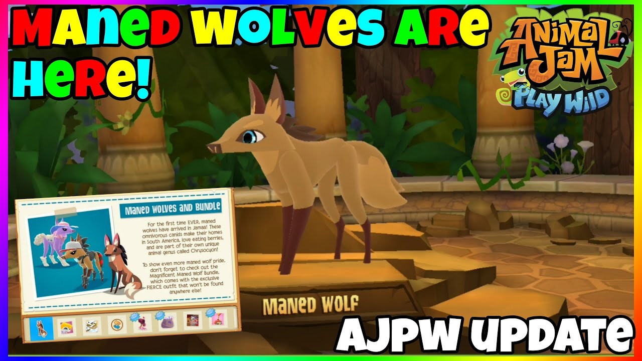 Maned Wolves Are Here! AJ Play Wild - YouTube