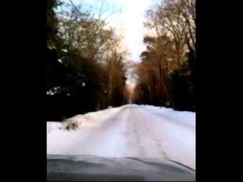 Turvey Road to Donabate in the snow - YouTube