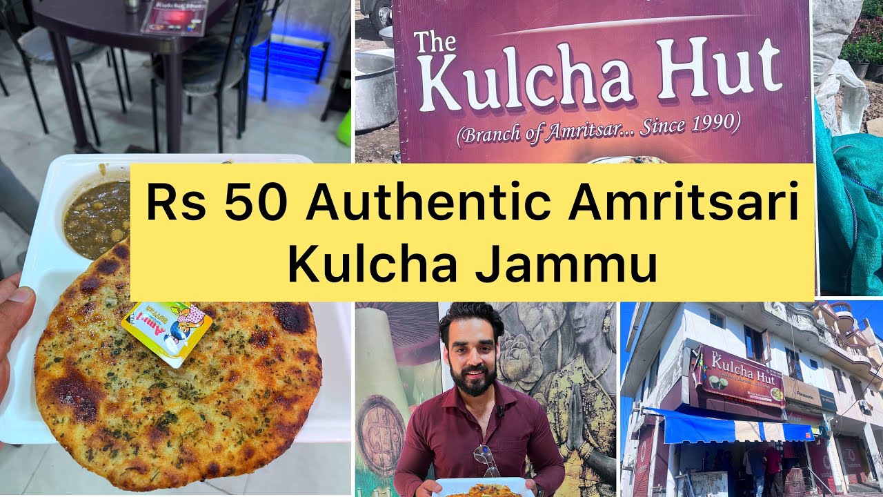 Rs 50 Authentic Amritsari Kulcha Jammu 😍| Food Places Jammu | Jammu ...