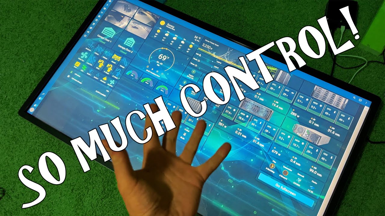 Home Assistant intro on a 55" touch screen! - YouTube