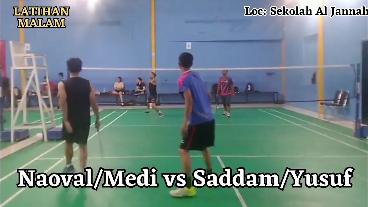 MAIN BULUTANGKIS. SADDAM/YUSUF VS NOVAL/MEDI - YouTube