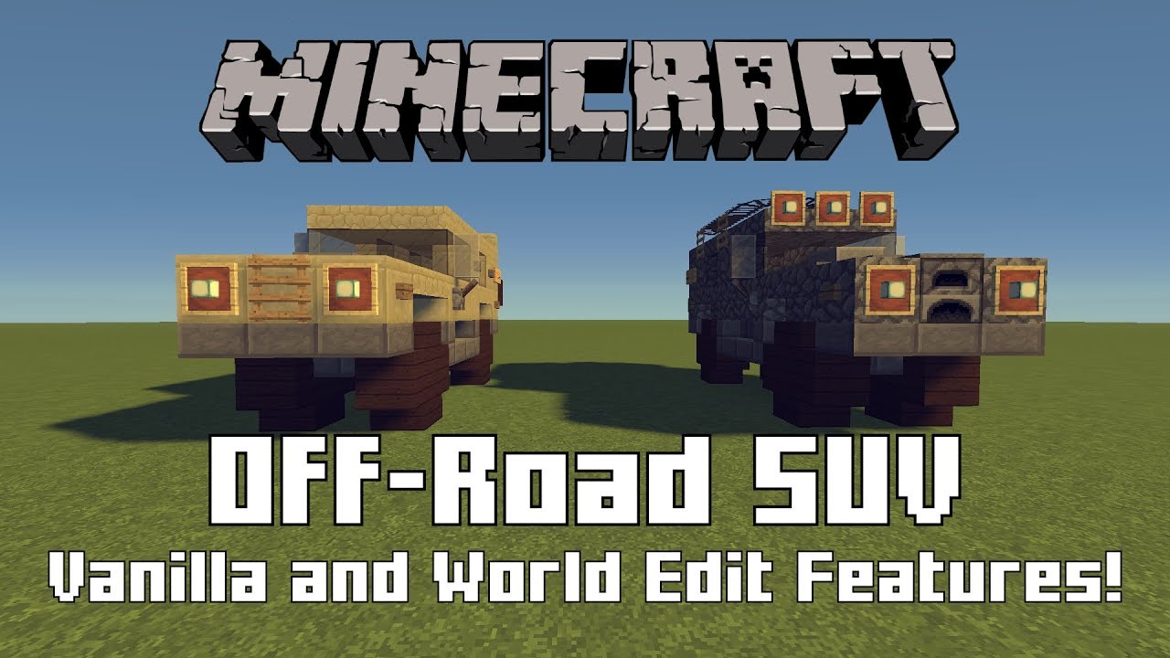 Minecraft Vehicle Tutorial: Off-Road SUV - YouTube