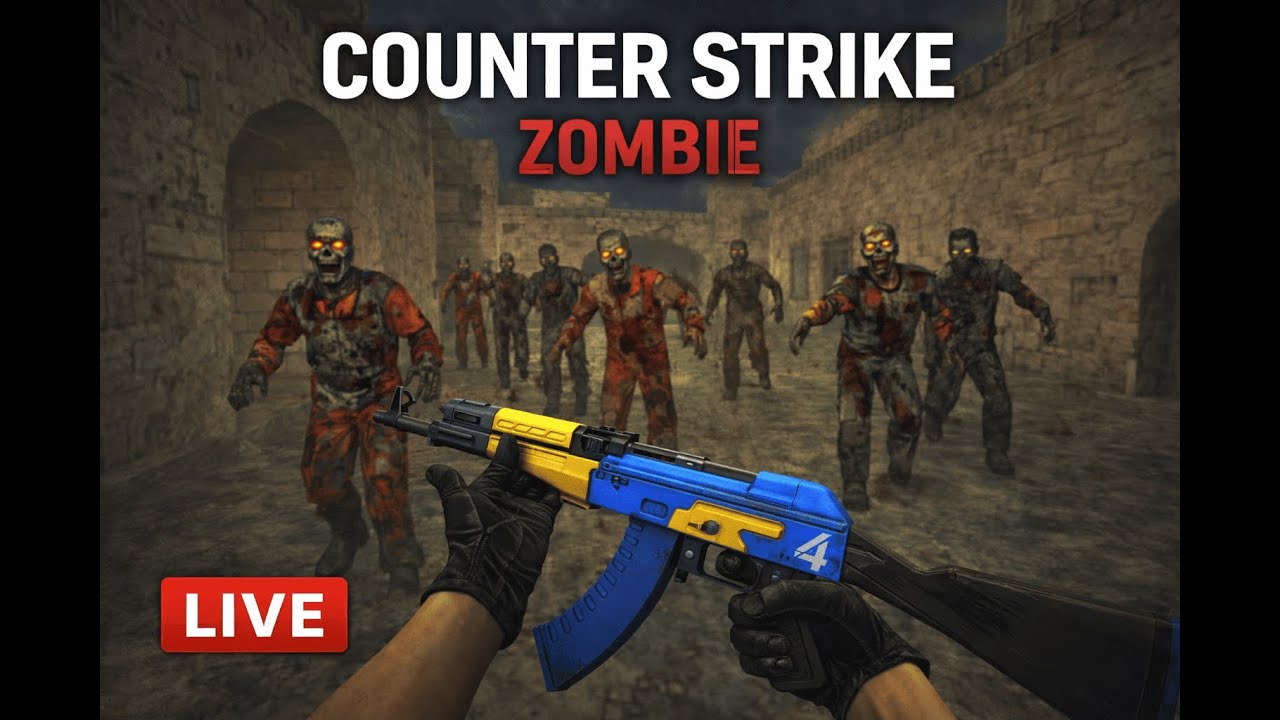 CS 1.6 CLASSIC ZOMBIE | LIVE #cs16 #cs2 - YouTube