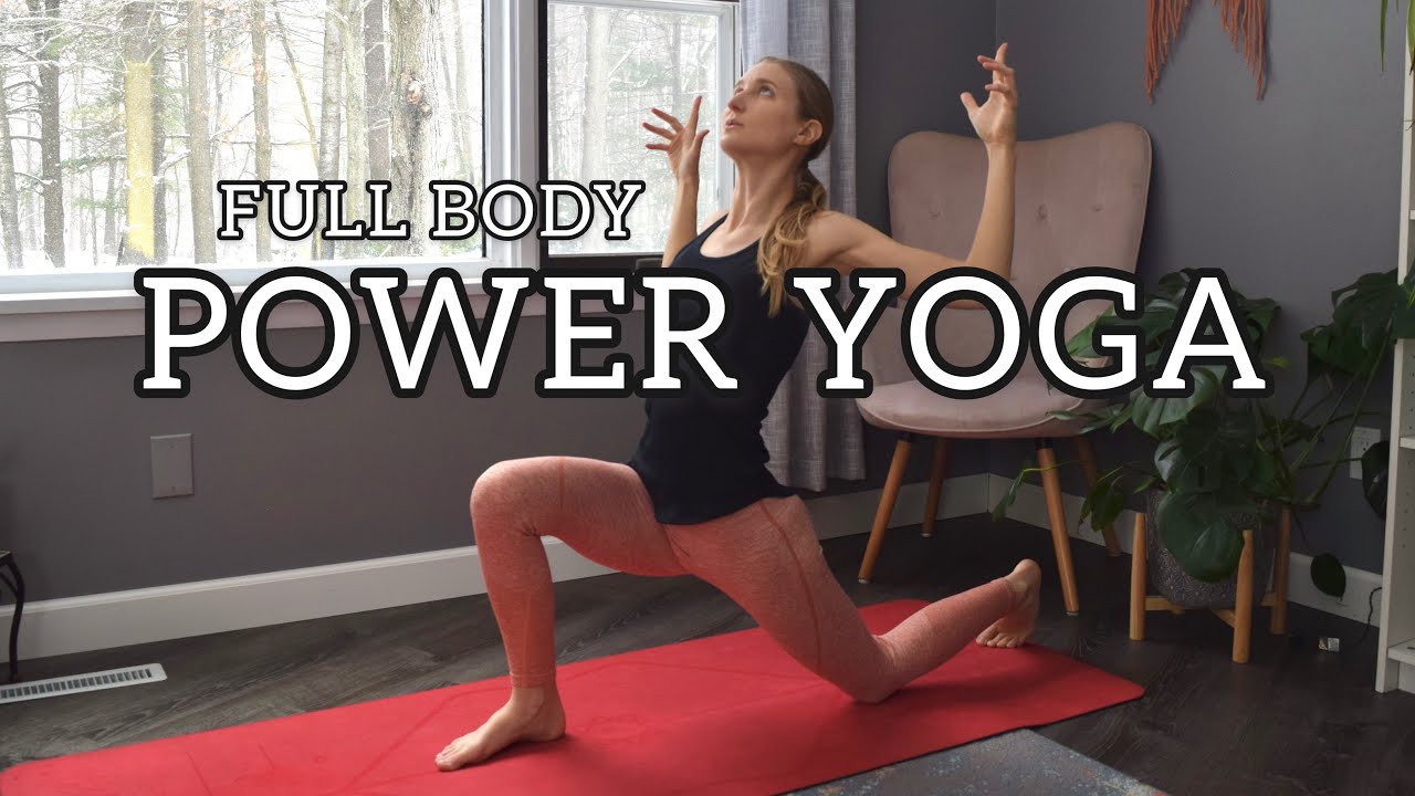 40-Minute Full Body Power Yoga Class with Forearm Stand | Intermediate ...