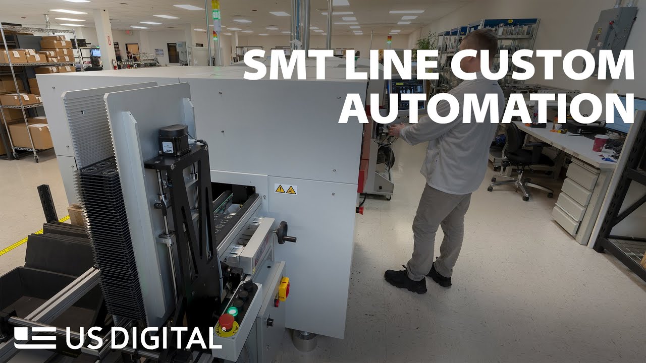 Automating SMT line using custom panel loader | US Digital - YouTube