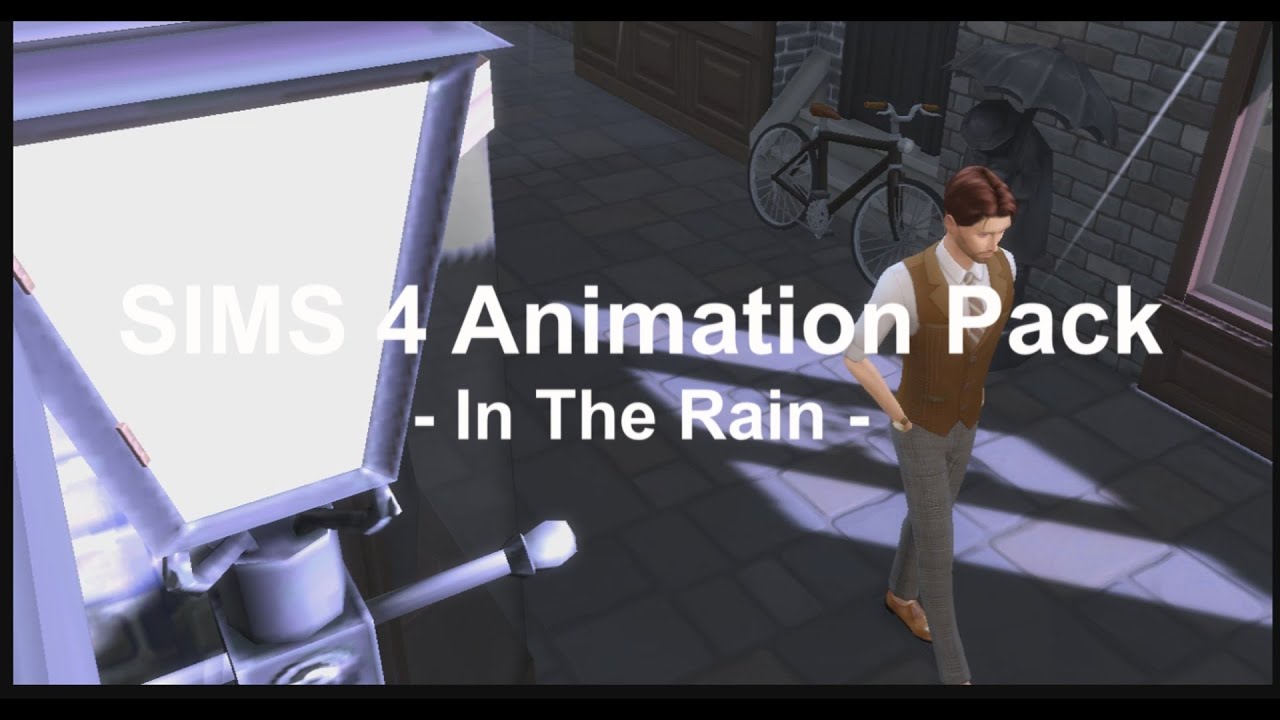 Sims 4 - In the Rain Animation pack | Sad / Emotional / Walk / Singing ...