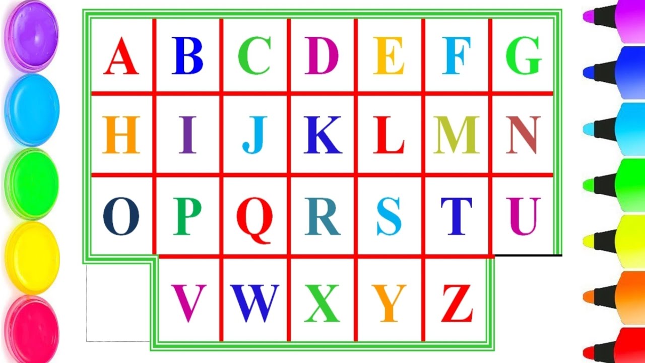 ABC for kids |Alphabet writing for kids | A to Z | write the alphabet ...