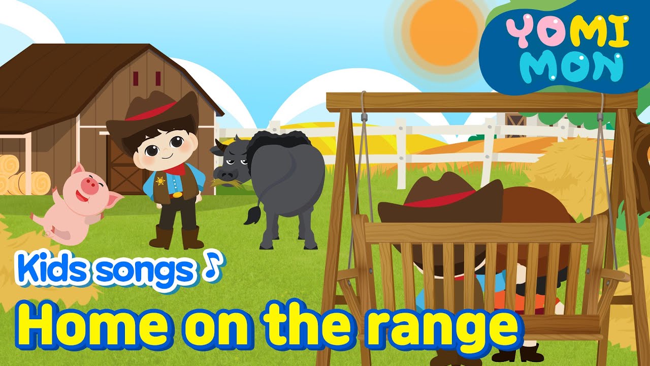 🐃 Home on the range 🏠 ️ | YOMIMON Songs for Children🎈 - YouTube
