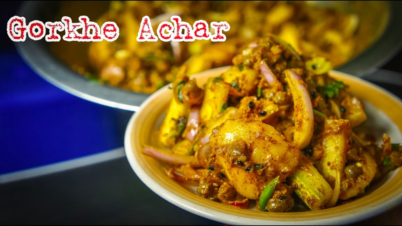 Gorkhe Achar || Alu Kerau ko || NEPALI TRADITIONAL ACHAR RECEIPE ...