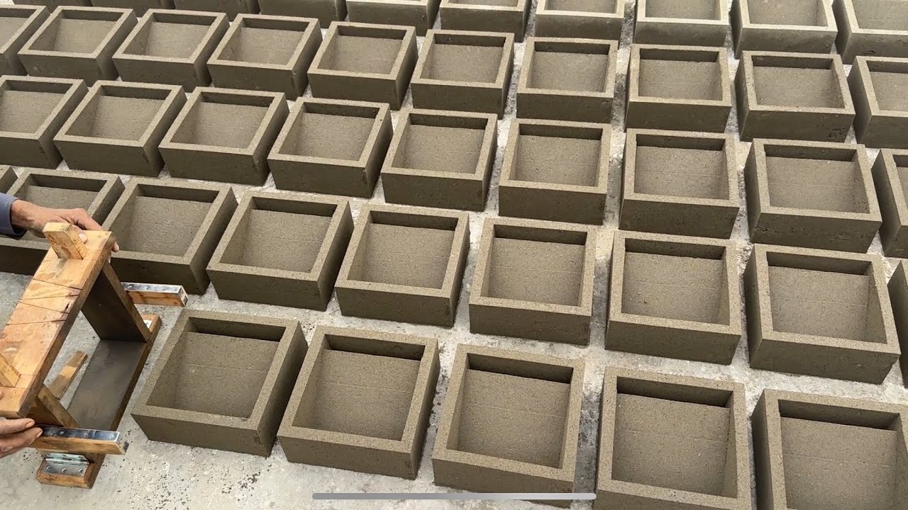 Dry cast cement Jaali Block (cladding) - YouTube