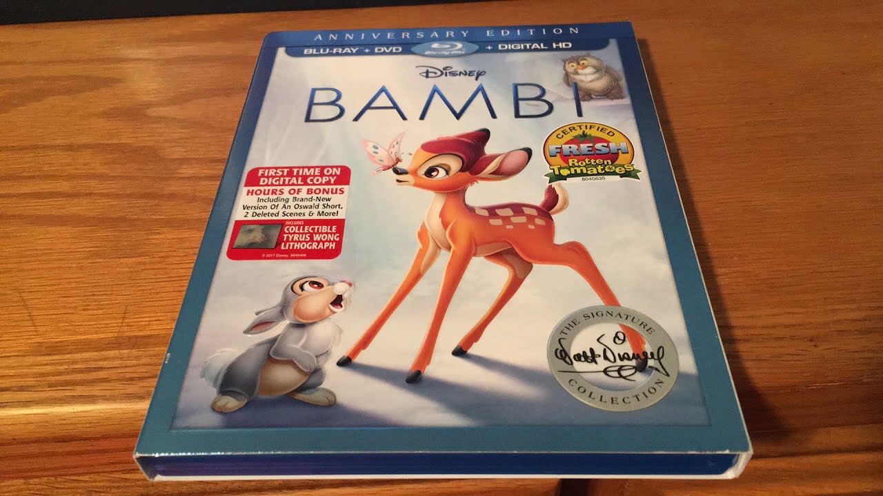BAMBI -THE SIGNATURE COLLECTION BLU-RAY UNBOXING!!!! - YouTube
