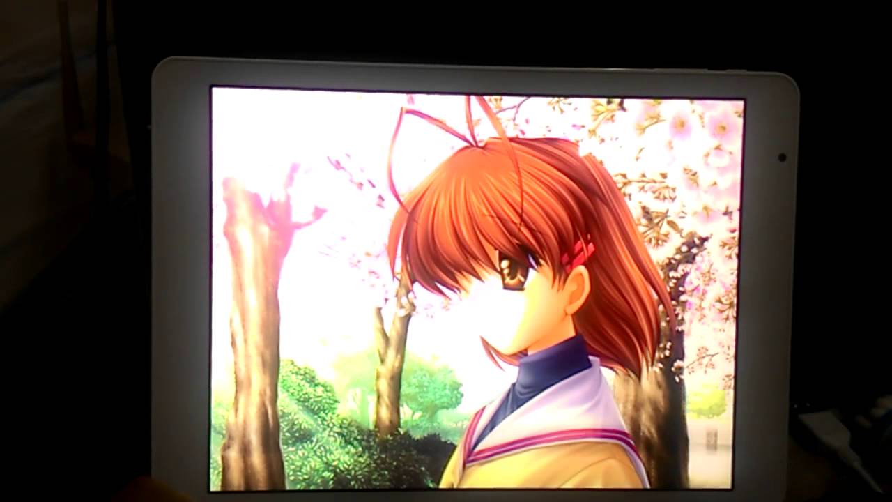 Testing visual novel on a window 10 tablet - YouTube
