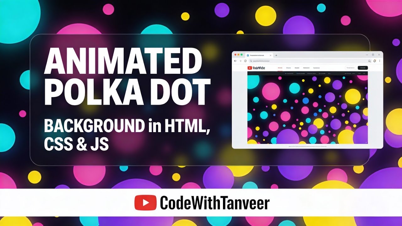 How to create animated polka dot background pattern | polka dot ...