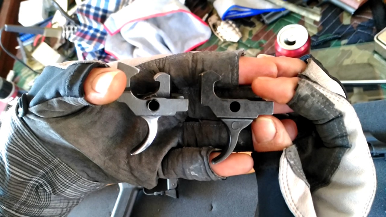 Replacing stock trigger , Romanian AK .part 1 - YouTube
