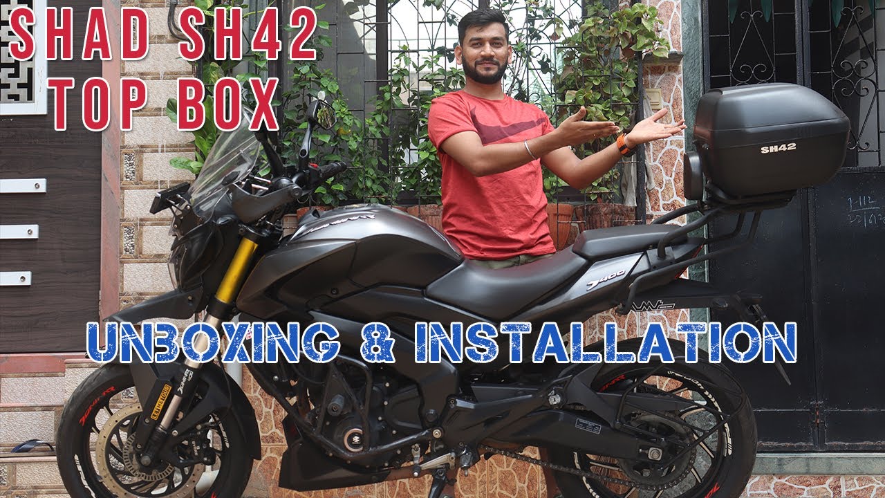 Best Top Box for Bike | SHAD SH42 Top Box Unboxing & Installation on ...