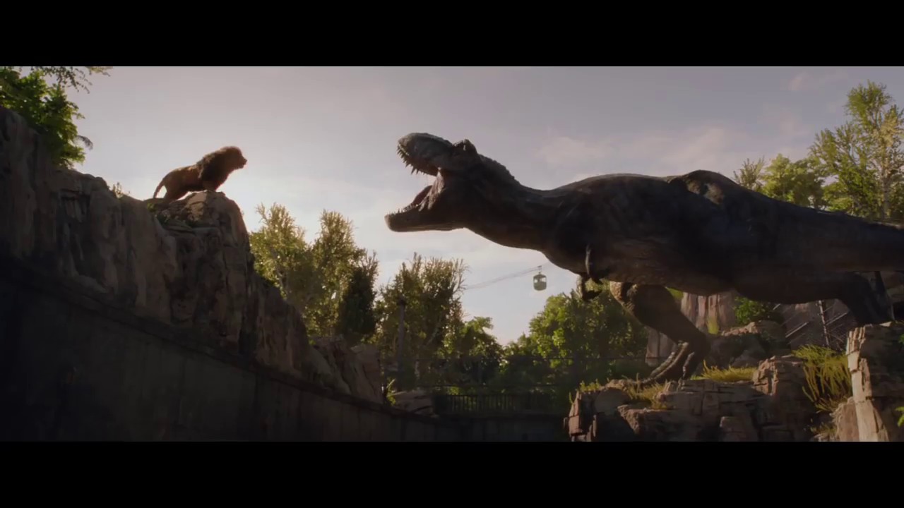TVSPOT T-REX VS LEON JURASSIC WORLD EL REINO CAIDO - YouTube
