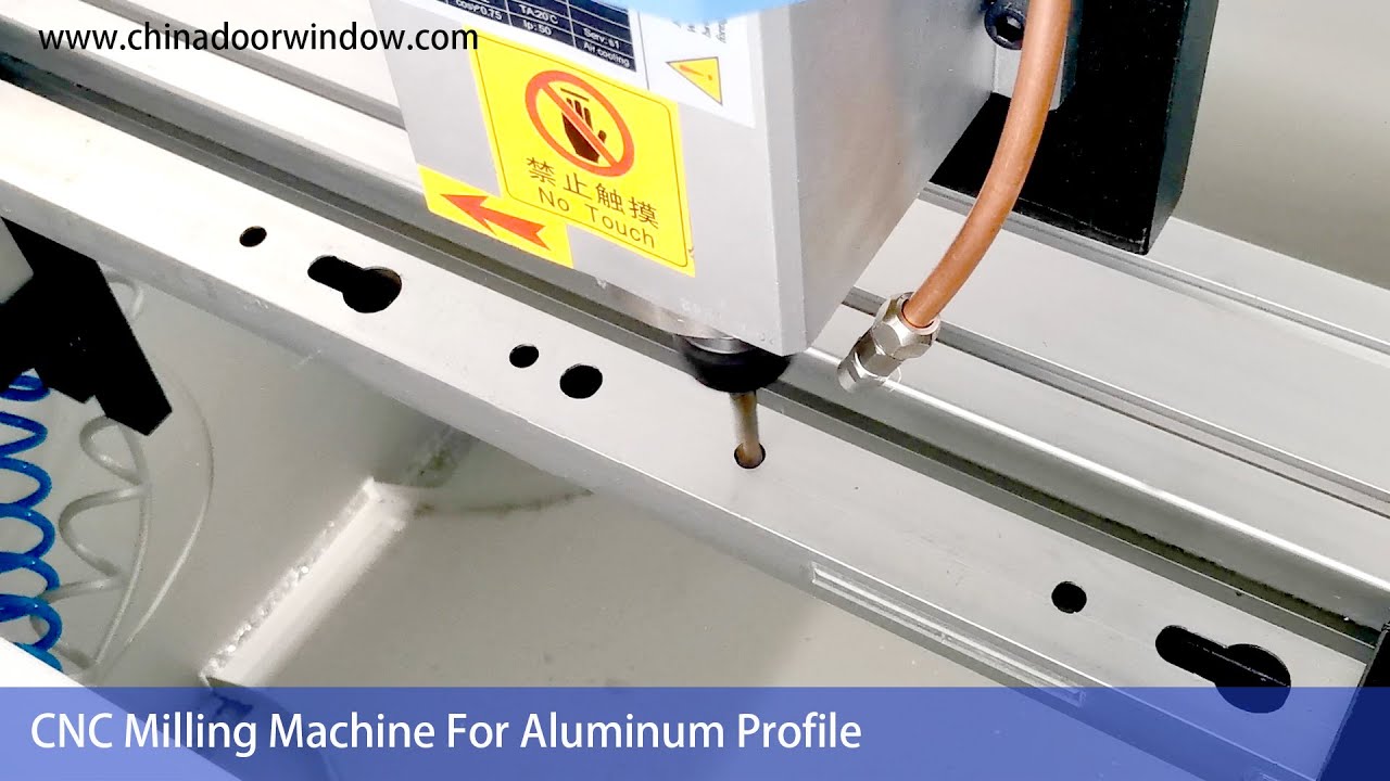 Aluminum CNC Drilling And Milling Machine | window making machine - YouTube