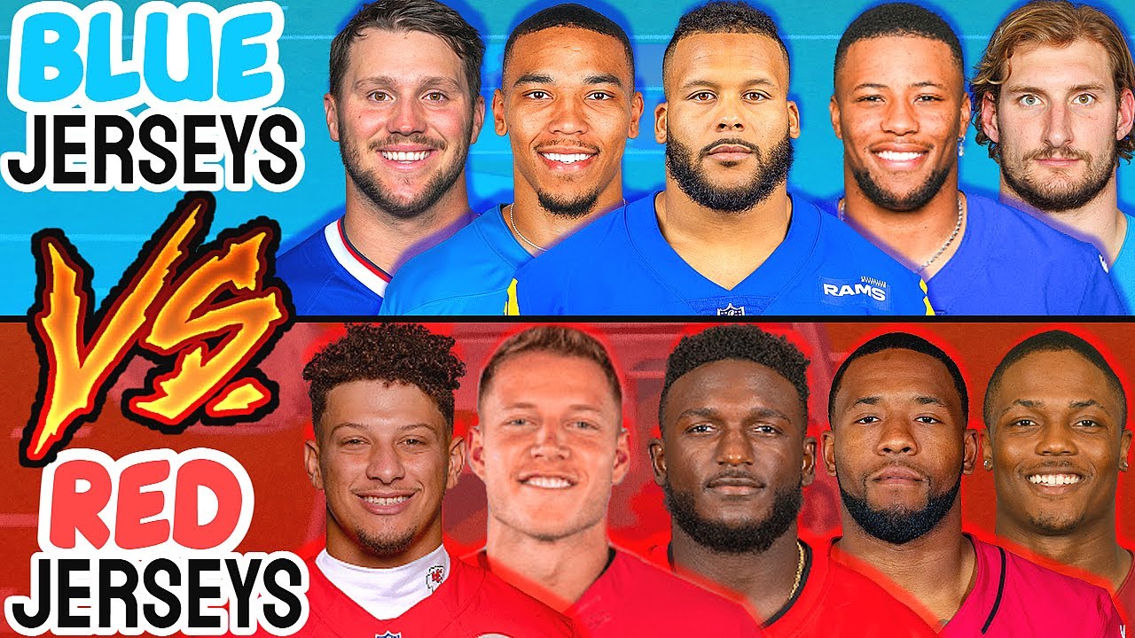 Blue Jerseys Vs. Red Jerseys! (Elite 8) - YouTube