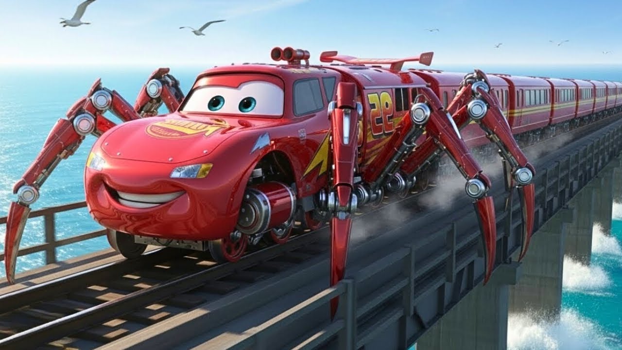 Spider Train McQueen: Born Again on the Rails of Hope | Mcquen ...