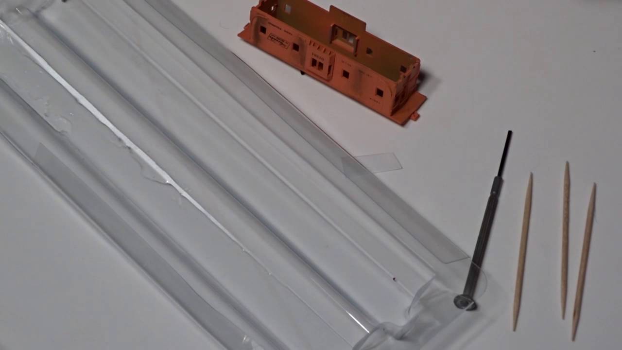 How To add N Scale Window Glazing - YouTube