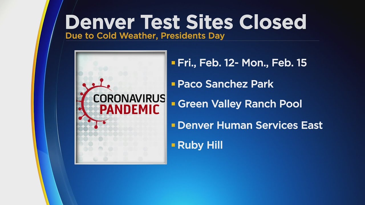 COVID Denver Testing Sites Closed Feb. 12-15 - YouTube
