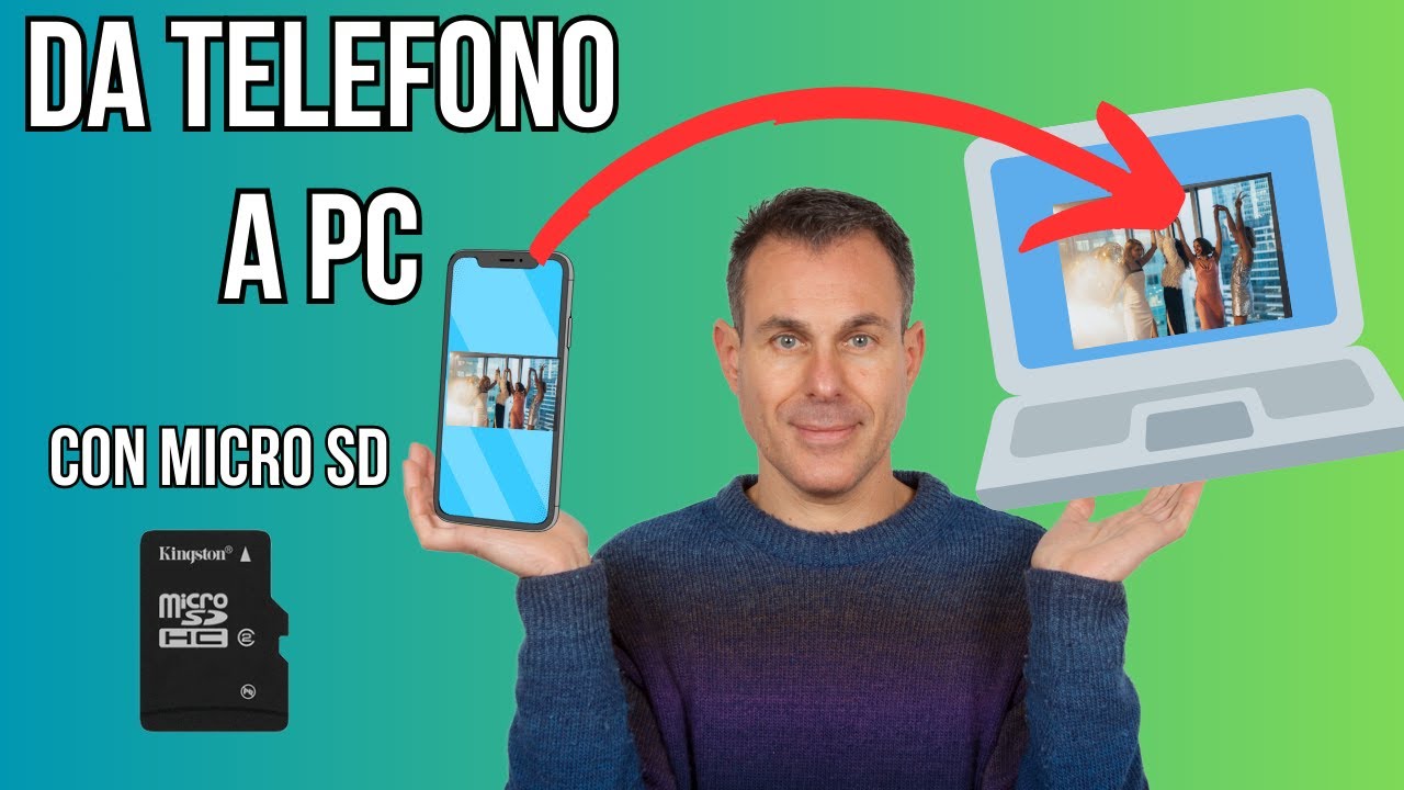 Come SCARICARE foto e video da CELLULARE al PC usando una scheda micro ...