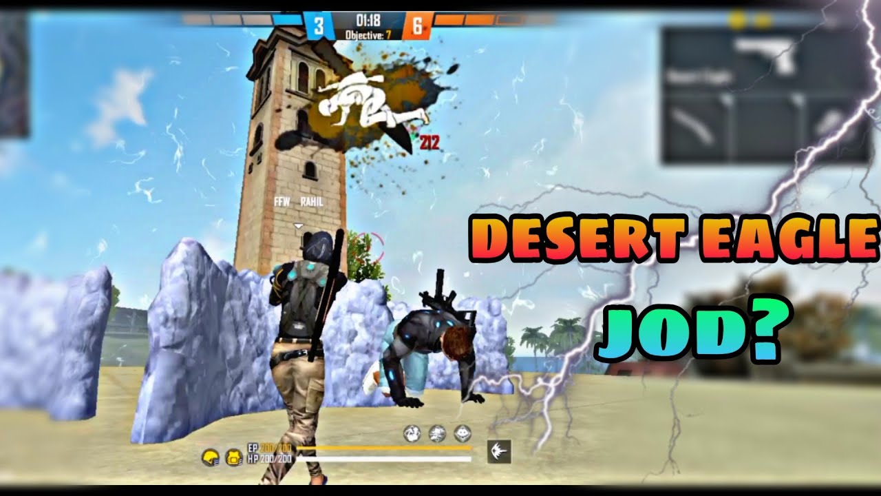 DESERT EAGLE JOD🔥💀 CS CUSTOM HIGHLIGHTS FREE FIRE [RAHIL FF] - YouTube