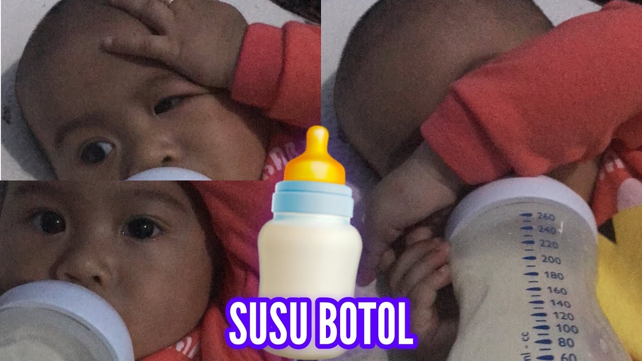 BAYI MINUM DOT SAMBIL TIDUR | BAYI MINUM SUSU DOT PEGANG SENDIRI - YouTube
