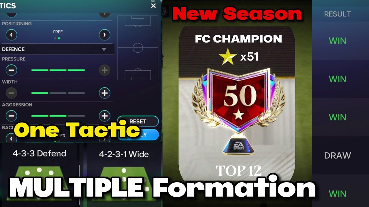 FC Mobile Best Tactics for New Season! Multiple Formations to Reach FC ...