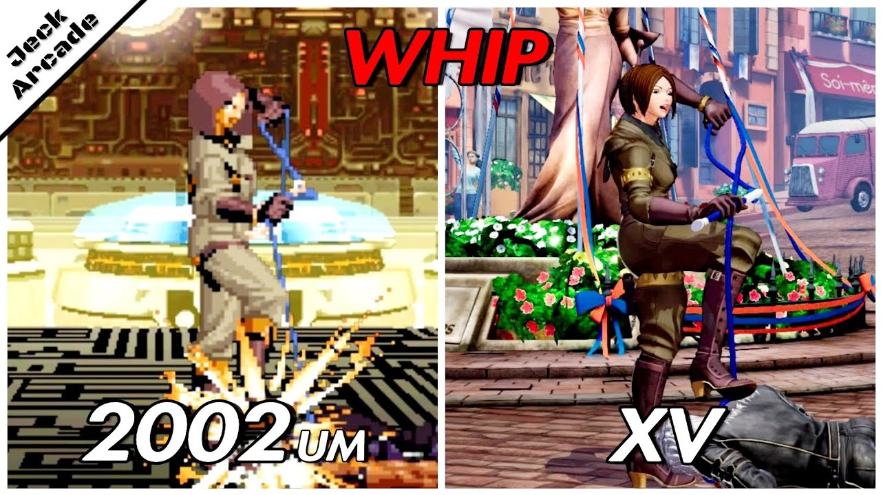 Quick Comparison - Whip - KOF XV vs 2002 Unlimited Match - YouTube