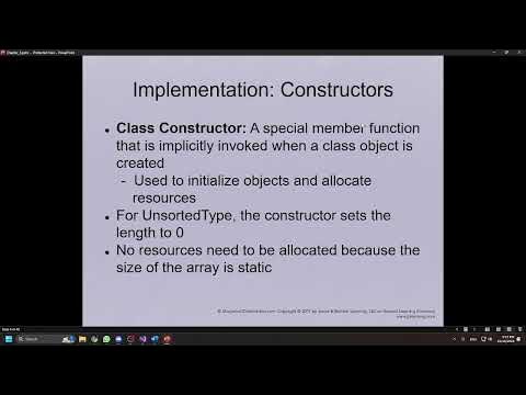 Array-Based Unsorted List - YouTube