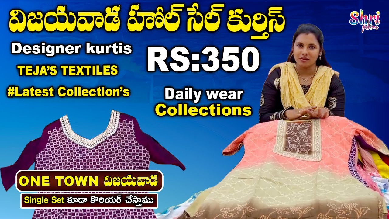 Vijayawada Wholesale Designer Kurtis and Tops | One Town, Vijayawada ...