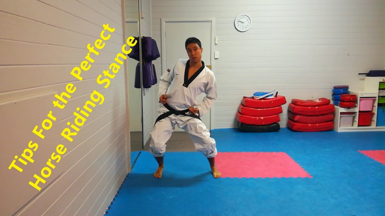 Taekwondo Tips | Basics Horse Riding Stance - YouTube