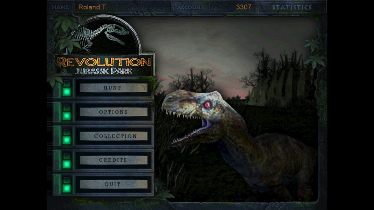 Jurassic Park: Revolution The Outcast Dinosaurs Menu Theme - YouTube