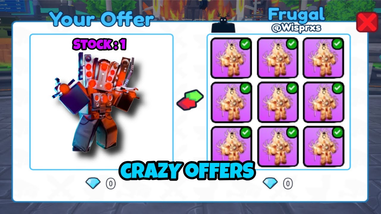 TRADING HYPER UTS | CRAZY OFFERS | TOILET TOWER DEFENSE - YouTube