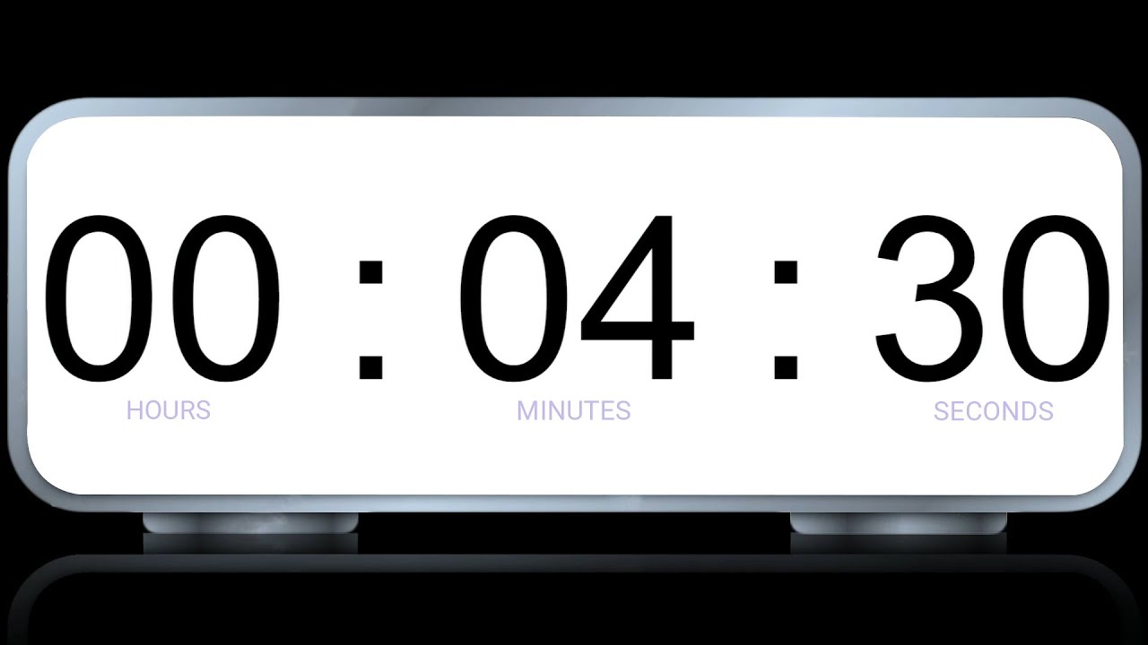 4 Minutes and 30 Seconds countdown Timer | 4 Minutes and 30 Seconds ...