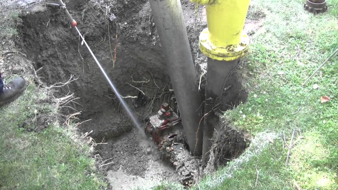 Fire hydrant work - YouTube