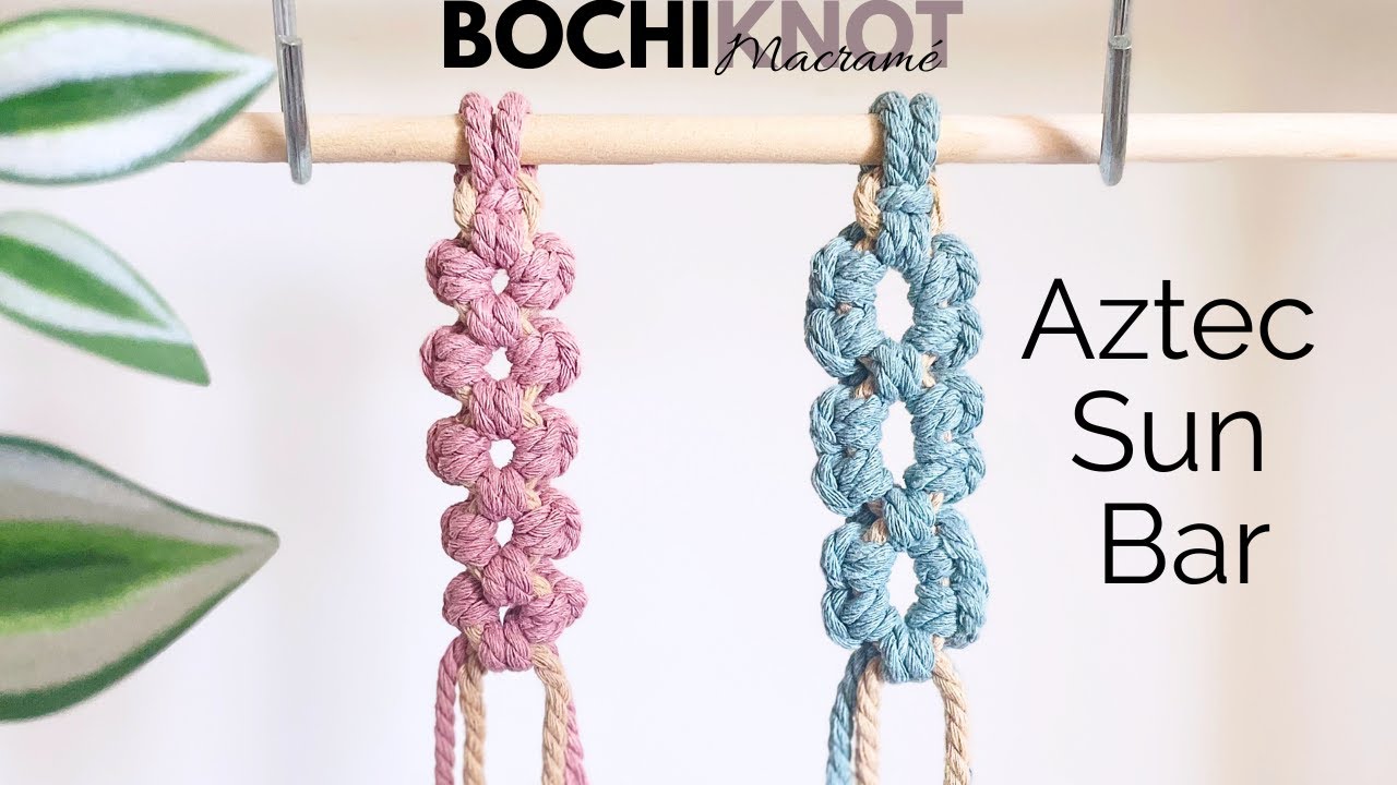 Macrame Knot: Aztec Sun Bar Sennit | Knot Series - YouTube