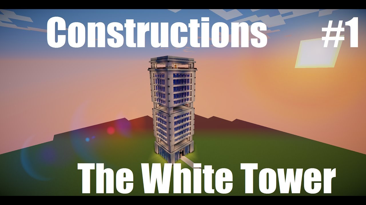 Minecraft Constructions #1 - The white tower - YouTube