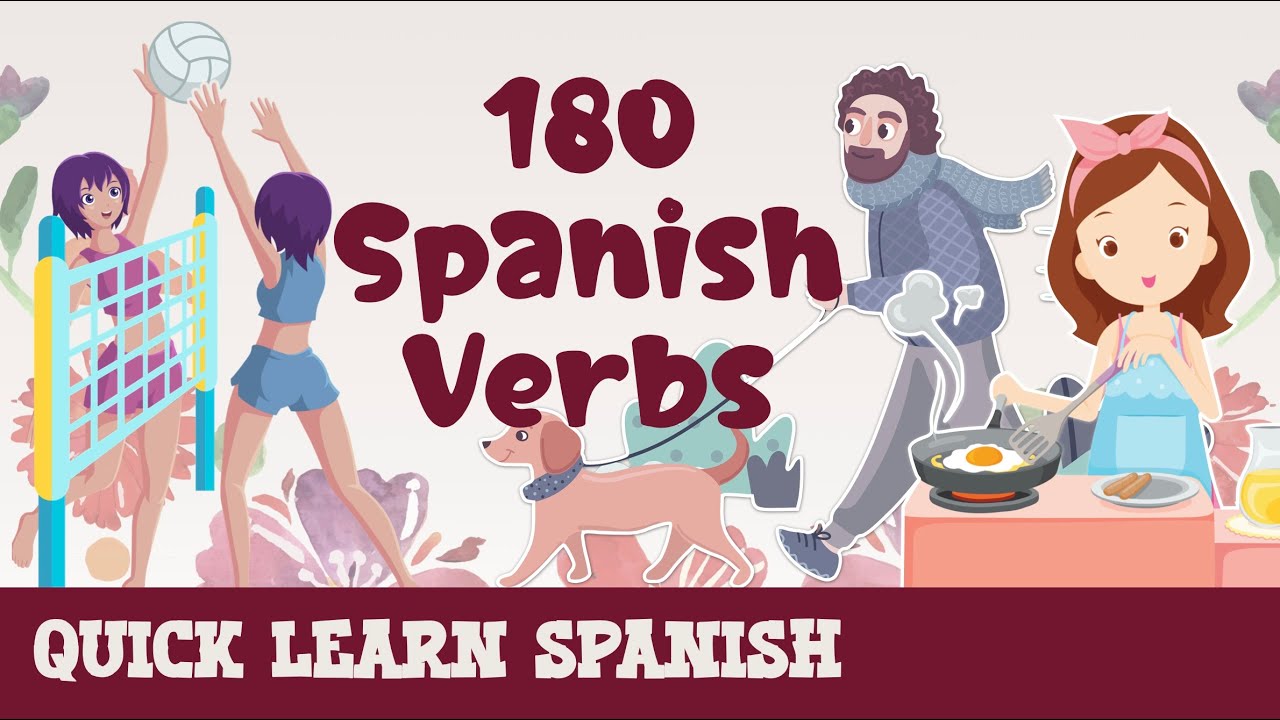 Learn 180 Spanish Verbs in 20 Minutes | Aprende 180 verbos en español ...