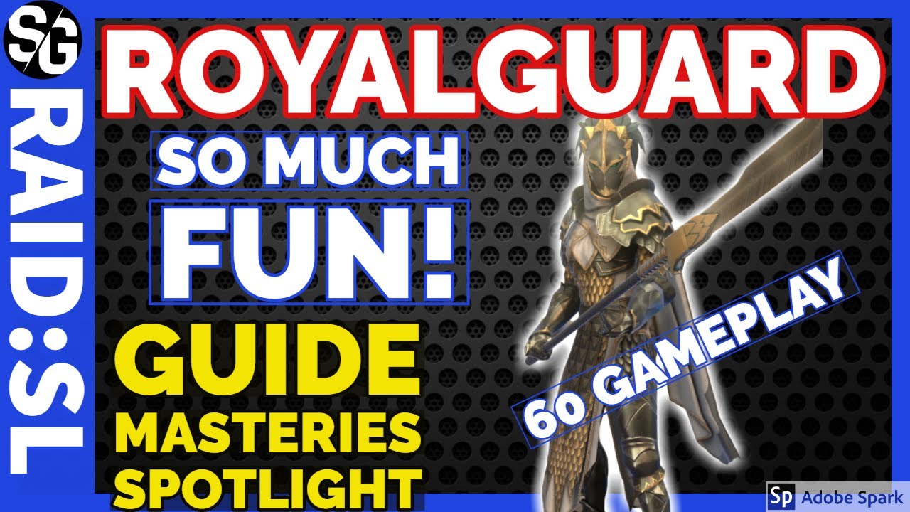 RAID SHADOW LEGENDS | ROYAL GUARD GUIDE MASTERIES REVIEW SPOTLIGHT ...