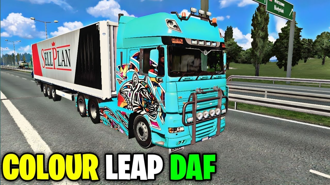 Colour Leap DAF Truck In Euro Truck Simulator 2, Gameplay 2023 - YouTube