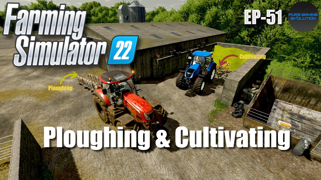 FARMING SIMULATOR 22 - Court Farms Episode 51 | PLOUGHING & CULTIVATING ...